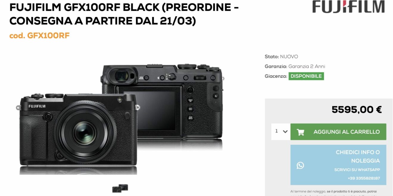 หลุดภาพ-สเปก FUJIFILM GFX 100RF กล้องคอมแพคมีเดียมฟอร์แมท - Fotoinfo ...