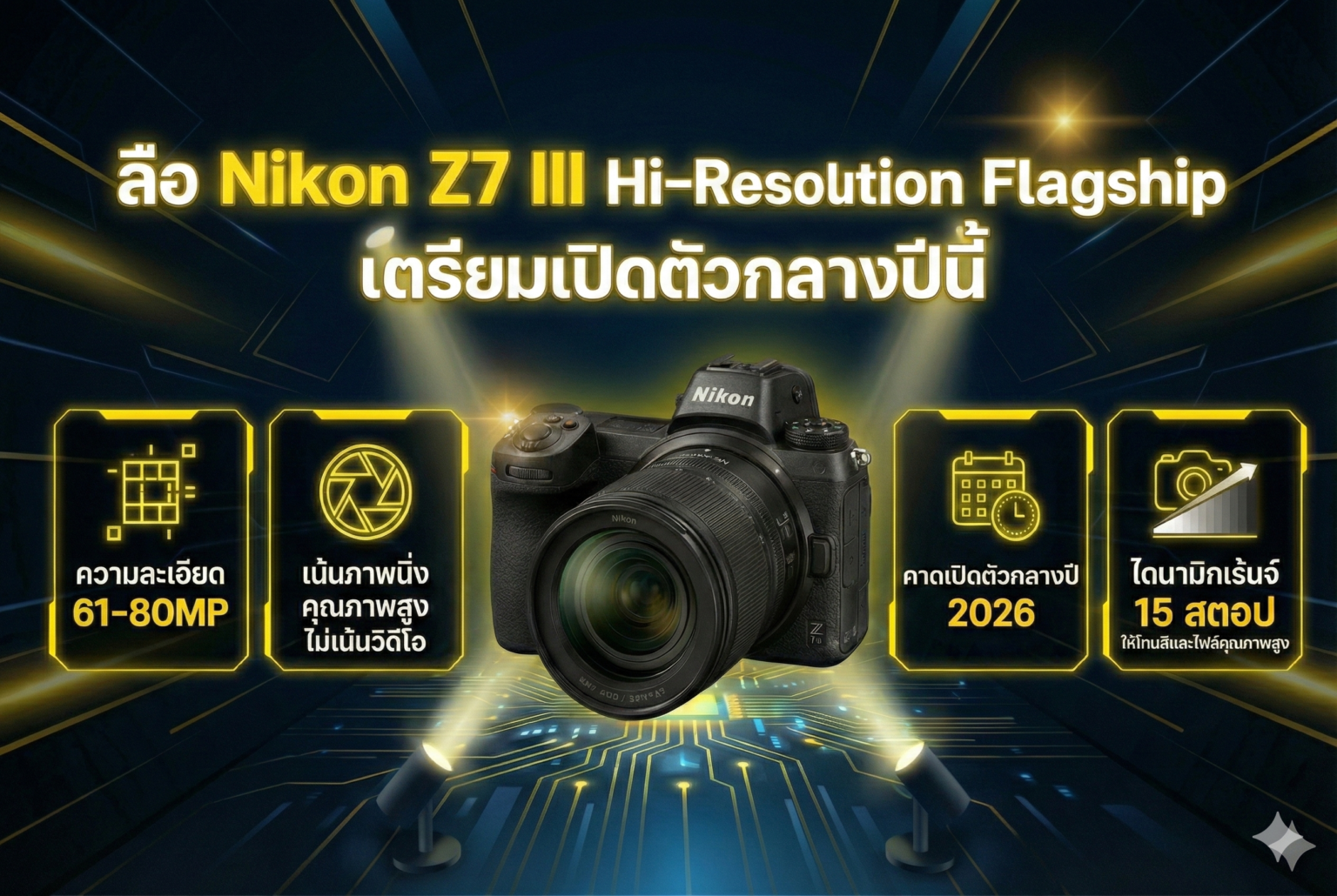 อัพเดท! Nikon Z7 III กล้องความละเอียดสูงระดับ flagship สำหรับภาพนิ่ง ...